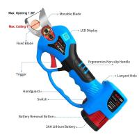 China Battery Powered Electric Pruning Shears Plastic For Clean Garden Cuts for sale