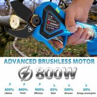 China KOMOK Electric Tree Pruning Shears With SK5 Blades 2pcs 2000mAH Battery for sale