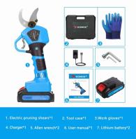 China 30mm Garden Electric Pruning Shears With 800W Motor 2pcs Batteries for sale