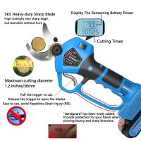 China High Quality Lithium Pruning Shears Battery Operated With LED Display for sale