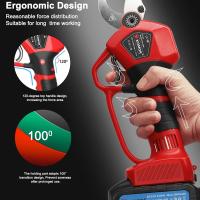 China 30mm Plastic Red Electric Pruning Shears For Cutting Branches for sale