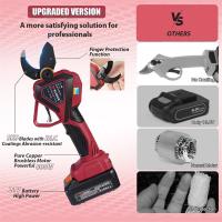 China 32mm Electric Pruning Shears Cordless Tree Branch Pruner Battery Powered Secateurs,6-8 Working Hours for sale