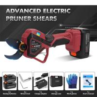 China 32mm Electric Pruning Shears Cordless Tree Branch Pruner Battery Powered Secateurs,6-8 Working Hours for sale