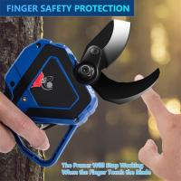 China Navy Blue Tree Branch Cutter Battery Operated 21V With 8 Hour Working Times for sale