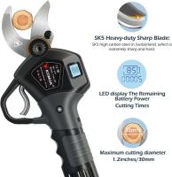 China 21V Black Battery Powered Branch Cutter , SK5 Blades Electric Shears For Pruning Trees for sale