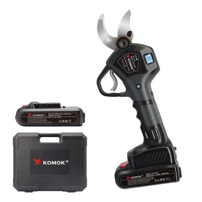 China 21V Black Battery Powered Branch Cutter , SK5 Blades Electric Shears For Pruning Trees for sale