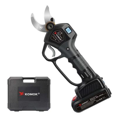 China Black Electric Cordless Pruning Shears , SK5 Blades Battery Operated Pruners for sale