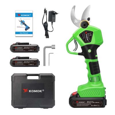 China Green Komok Professional Cordless Electric Pruning Shears For Branches Trimming for sale