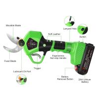 China Green Komok Professional Cordless Electric Pruning Shears For Branches Trimming for sale