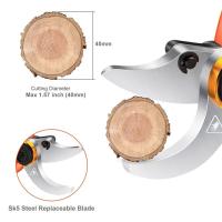 China Versatile Garden Cordless Pruning Shears With SK5 Heavy Duty Blades for sale