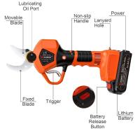 China Versatile Garden Cordless Pruning Shears With SK5 Heavy Duty Blades for sale