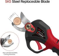 China 25mm Komok Electric Pruning Shears With 2 Pack Rechargeable Lithium Battery for sale