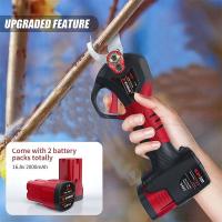 China 25mm Komok Electric Pruning Shears With 2 Pack Rechargeable Lithium Battery for sale