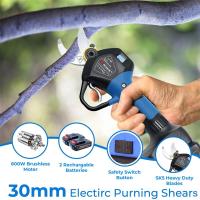 China 30mm Lithium Battery Garden Shears Handheld For Orchards electric pruning shears for sale