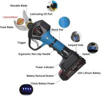 China Rechargeable Cordless Powered Secateurs With 2ah battery & 800W Brushless Motor electric pruning shears for sale