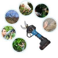 China Rechargeable Cordless Powered Secateurs With 2ah battery & 800W Brushless Motor electric pruning shears for sale