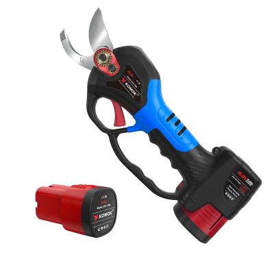 China 25mm Cordless Electric Garden Pruners 2 Pcs Rechargeable Lithium Battery Backup for sale