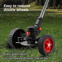 China 3 In 1 Electric String Trimmer , Adjustable Battery Powered Weed Eater With Wheel for sale