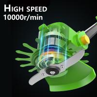 China 12V Electric Cordless String Trimmer Edger Stringless With Telescopic Handle for sale