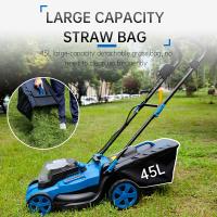 China 40V 45L Electric Lawn Mower , 4Ah Battery Powered Grass Mower for sale