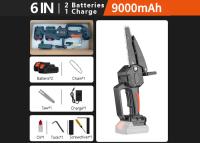 China Small Handheld Cordless Electric Chainsaw With 2000mAh Li Ion Battery for sale