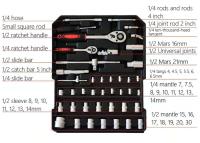 China Handheld Auto Repair Tool Set , Car Repair Tools Kit With Trolley Case OEM for sale