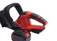 China Lithium Battery Electric Hedge Trimmer Dual Blades Rechargeable For Home Yard for sale