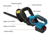 China 510mm Blade 600W Electric Hedge Trimmer For Pruning Hedges Shrubbery for sale