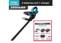 China Rechargeable Cordless Hedge Trimmer , Electric Shrubbery Trimmer With Dual Action Blade for sale