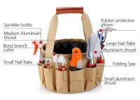 China Aluminium Alloy Gardening Hand Tools With Canvas Bag Portable for sale
