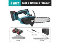 China 8 Inch Electric Handheld Cordless Mini Chainsaw With Rechargeable Battery for sale