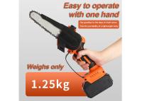 China 220V Cordless Electric Chainsaw , Anti Slip Cordless Mini Chainsaw 8 Inch for sale