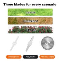 China 2000mAh Battery Operated Weed Eater , Anti Slip Cordless String Trimmer With Wheels for sale