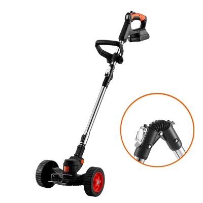 China 2000mAh Battery Operated Weed Eater , Anti Slip Cordless String Trimmer With Wheels for sale