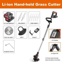 China 21V Battery Electric String Trimmer Cordless For Garden Yard for sale