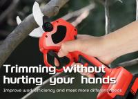 China 21V Electric Pruning Scissors With Display Lithium Pruning Garden Fruit Tree Branches High Branch Scissors for sale