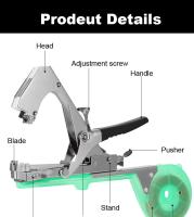 China Tapetool Grape Tomato Cucumber Branch Tying Machine ABS Steel Material for sale