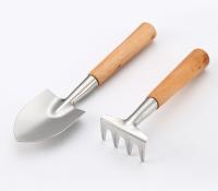 China KOMOK Gardening Hand Tools Mini Two Piece Set Of Shovels Planting Flowers Growing Succulent Plants for sale
