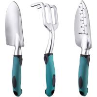 China 3 Pieces Strong Gardening Hand Tools Heavy Duty Aluminum Alloy for sale
