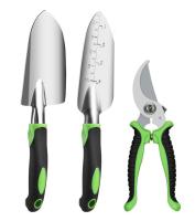 China Plastic Handle Garden Tool Kit Stainless Steel Ground Digging Shovel Trowel Pruner Hand Tools for sale