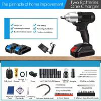 China High quality heavy high power cordless electric torque wrenches impact lithium wrench socket set for sale