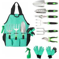 China Customizable Horticultural Set Alloy Steel Hand Tool Garden Tool Sets for Women Kids Starter Kit with Garden Bag for sale