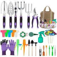 China Oxford Gardening Bag 21pcs Outdoor Work Portable Small Tool Bag Gardening Toolkit Durable Multifunction Hanging Storage for sale