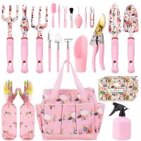 China Oxford Gardening Bag 21pcs Outdoor Work Portable Small Tool Bag Gardening Toolkit Durable Multifunction Hanging Storage for sale