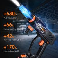 China 300W 24V Electric Pressure Washer with Hose Reel Green Electric Portable High Pressure Cleaner Machine Cordless Pressure for sale
