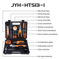 China JYH-HTS13-1 12 Pieces Household Tool Sets Multifunctional Hardware Car Repair Toolbox for sale