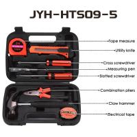 China JYH-HTS09-05 9 In 1 Craftsman Household Tool Set with hard case for sale