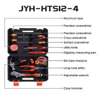 China JYH-HTS12-4 11-Piece home toolbox set Household Hand Tool Set In Hard Box Packaging for sale