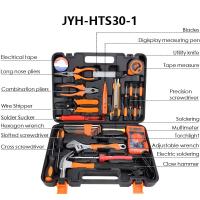China JYH-HTS30-1 Home Decoration Toolset Household Hand Kit with Plastic Toolbox Storage Case Tool Kit for Home for sale