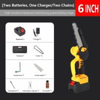 China Portable Electric Power Chainsaw JYH-CS10 Li-battery Mini Wireless for Home Wooden Tree for sale